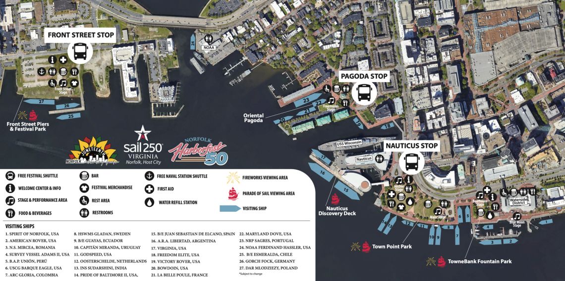 Best Places to Watch the Parade of Sail for 2026 Harborfest & Sail250 ...